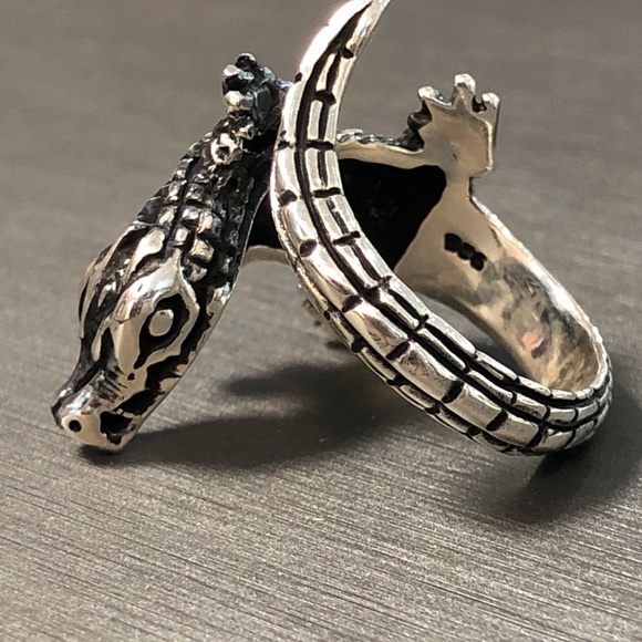 sky jewelers | Accessories | 925 Sterling Silver Lizard Ring | Poshmark